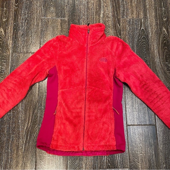 The North Face | Jackets & Coats | The North Face Red Fuzzy Jacket ...